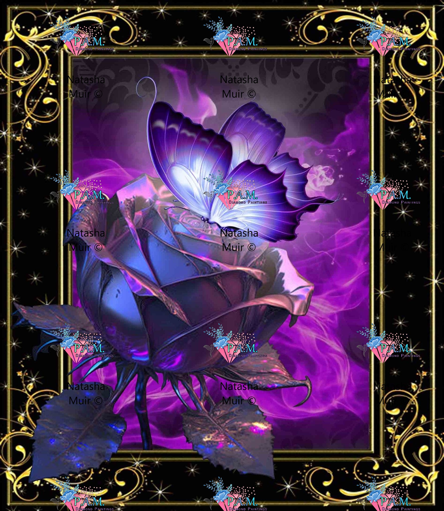 PREORDER Ivy’s Rose by Natasha Muir © 70*80 cm Full Drill – P.A.M ...