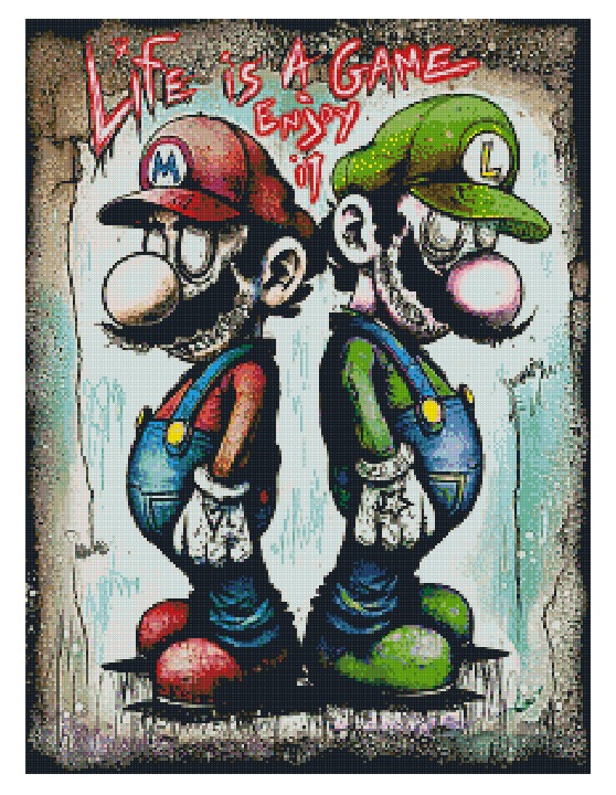 Gangster Mario And Luigi Drawings