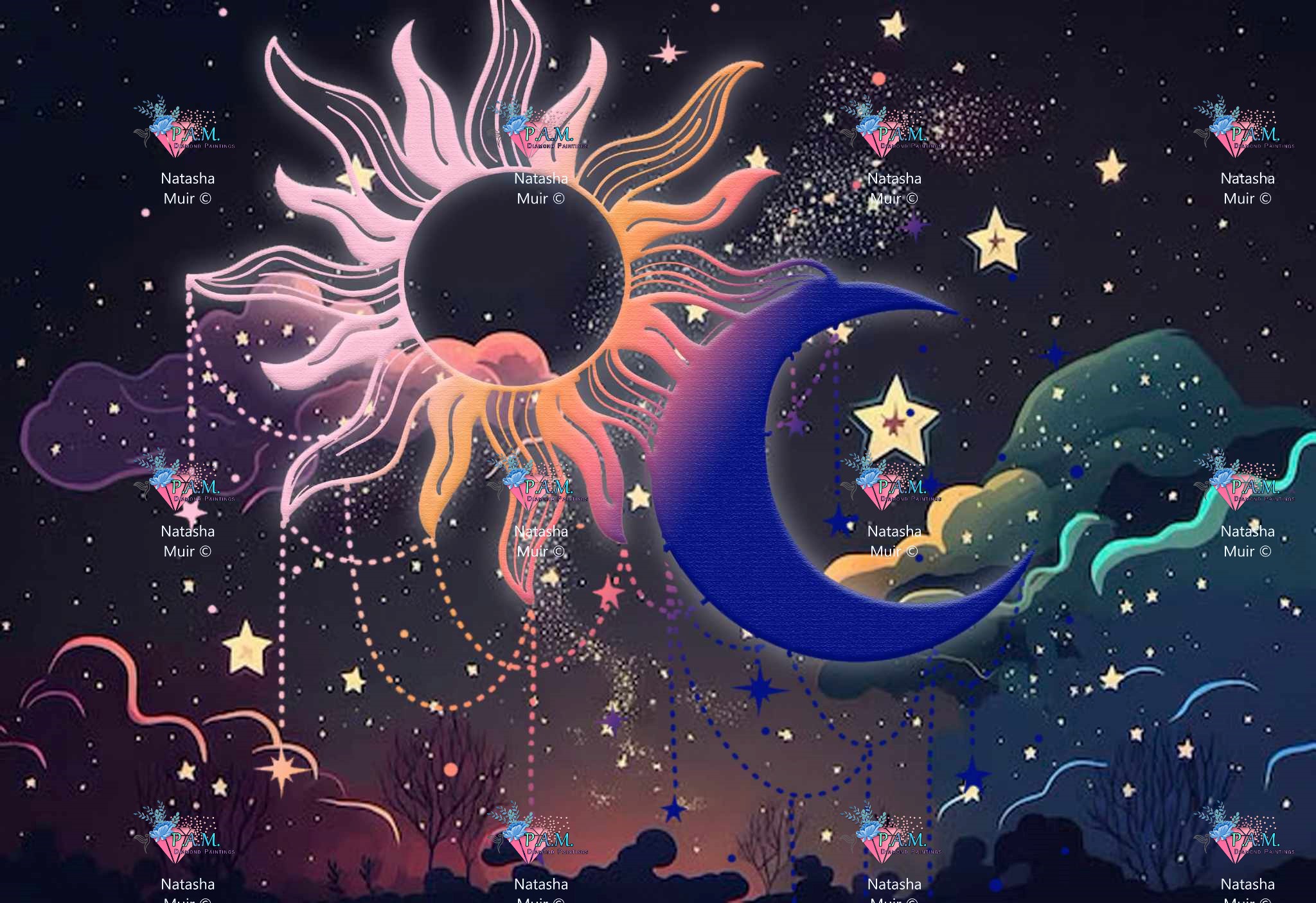 PREORDER Celestial Night by Natasha Muir © 60*90 cm Full Drill – P.A.M ...