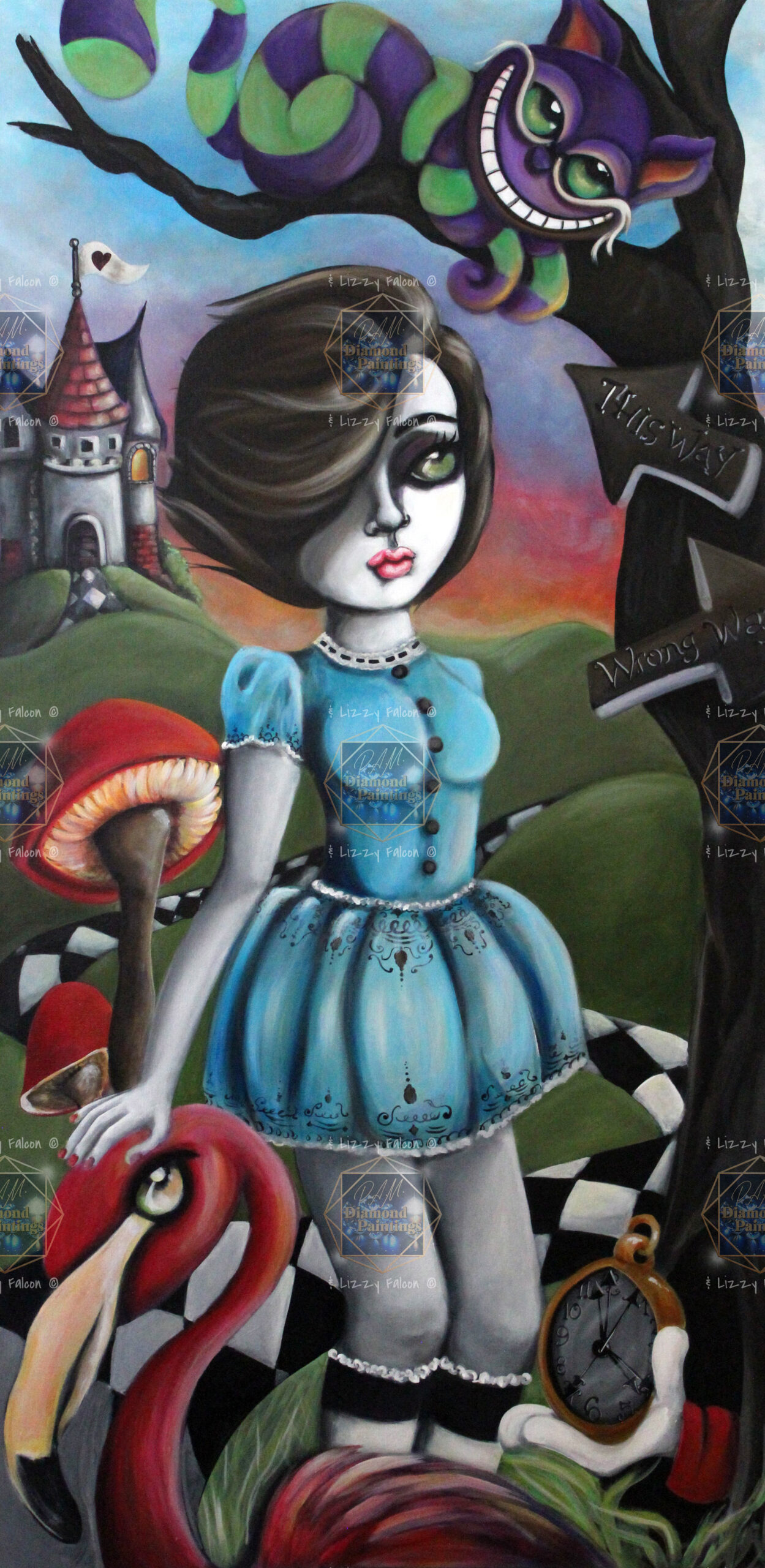 PREORDER My Wonderland by Lizzy Falcon of Lizzy Falcon Art © 50*100 cm ...