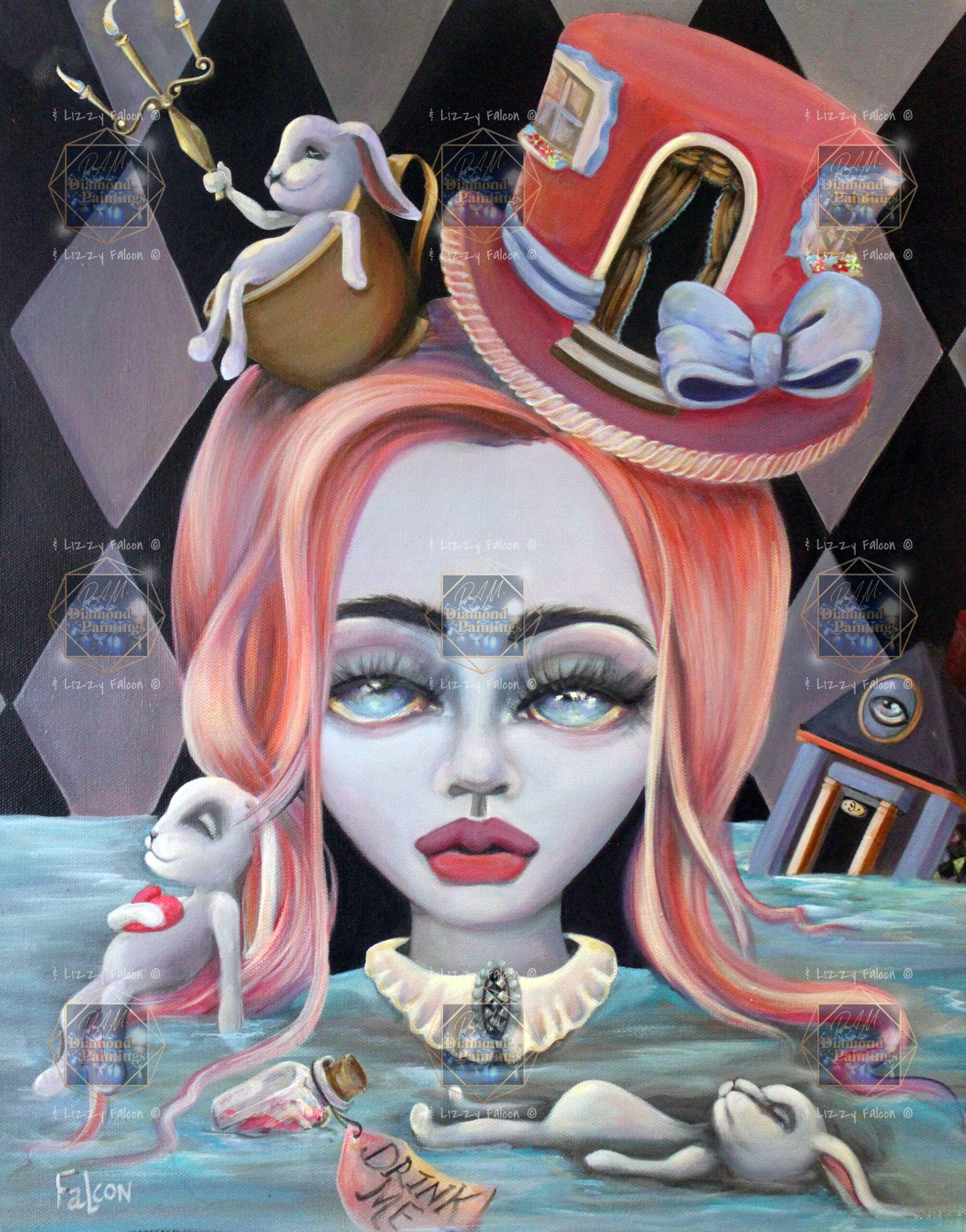 PREORDER Pool of Tears by Lizzy Falcon of Lizzy Falcon Art © 60*80 cm ...