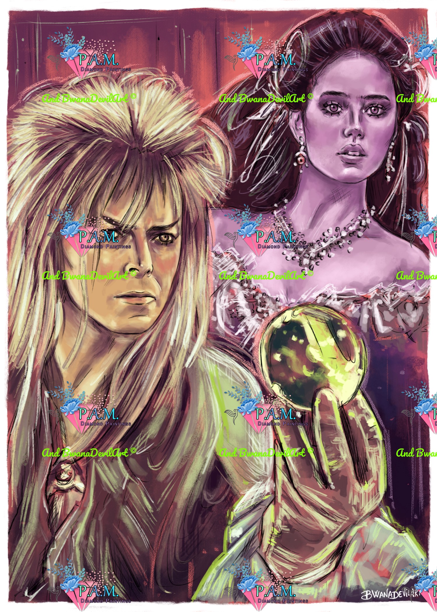 PREORDER Labyrinth by BwanaDevilArt © Full Drill with some ABs – P.A.M ...