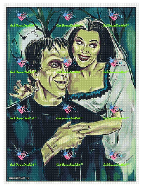 PREORDER Lily & Herman by BwanaDevilArt © 60*80 cm Full Drill with some ...