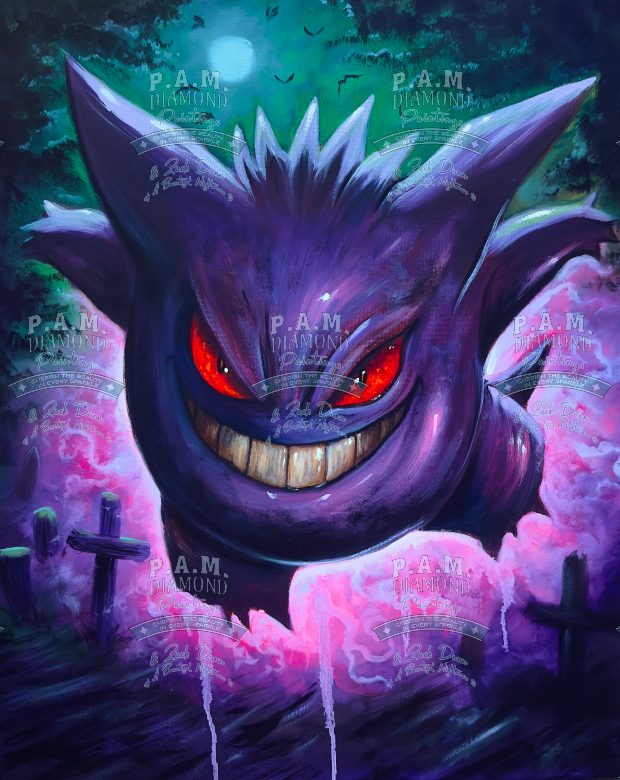 PREORDER GENGAR by Zack Dunn of A Beautiful Nightmare © 60*75 cm Full ...