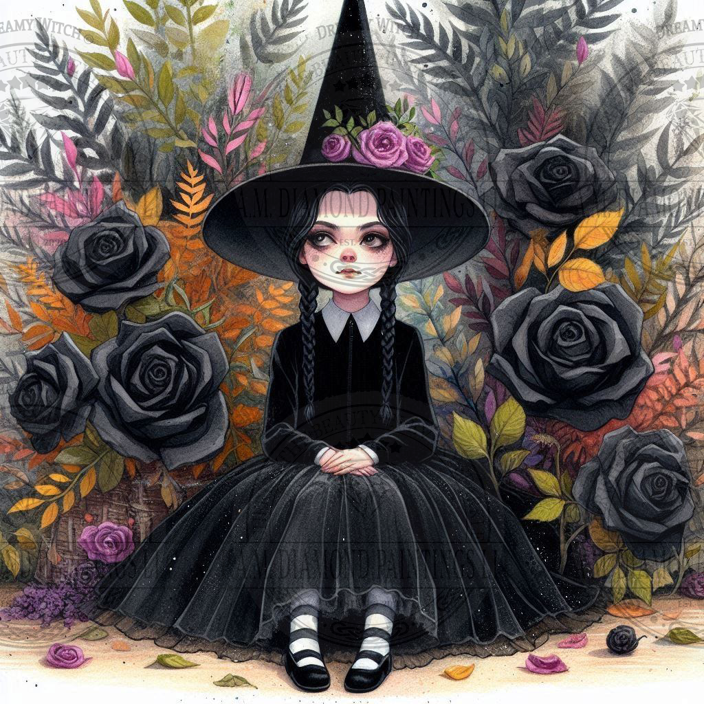 PREORDER Wednesday’s Roses by Dreamy Witch © Full Drill with some ABs ...