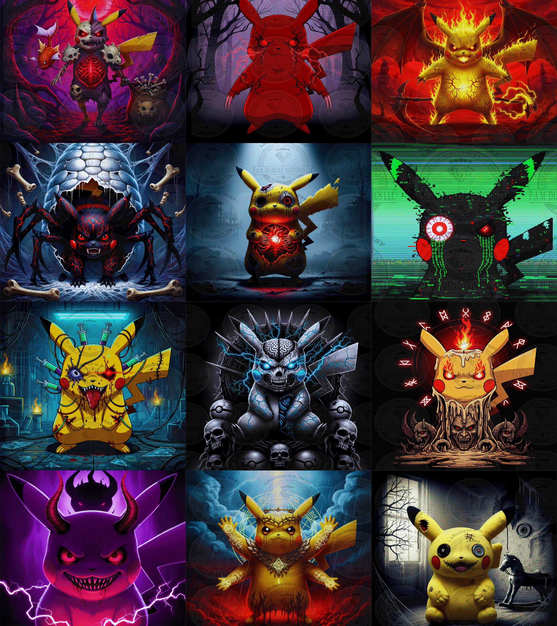 PREORDER Pikachu Fans Series by Lawrence R. Ycay © Full Drill with some ...