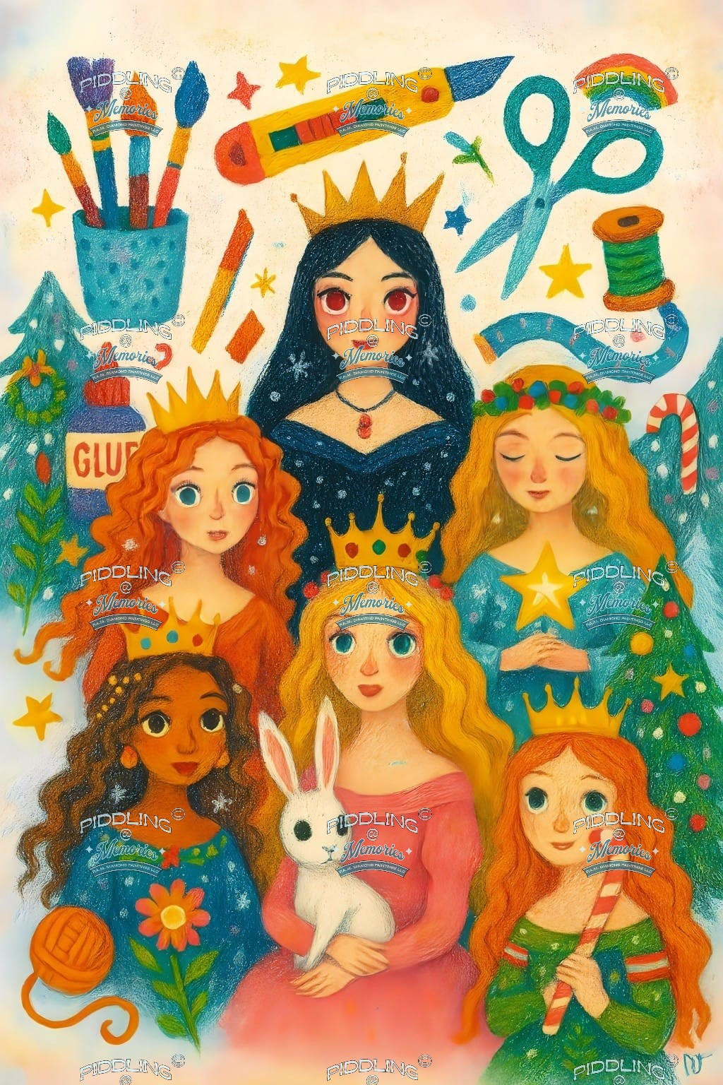 PREORDER The Crafting Court by Piddling At Memories © Full Drill with ...